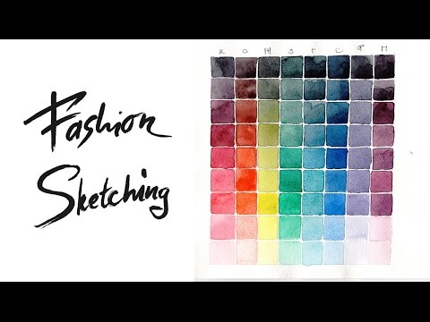 Fashion sketching палитра с градиентами основных цветов (подробная инструкция)