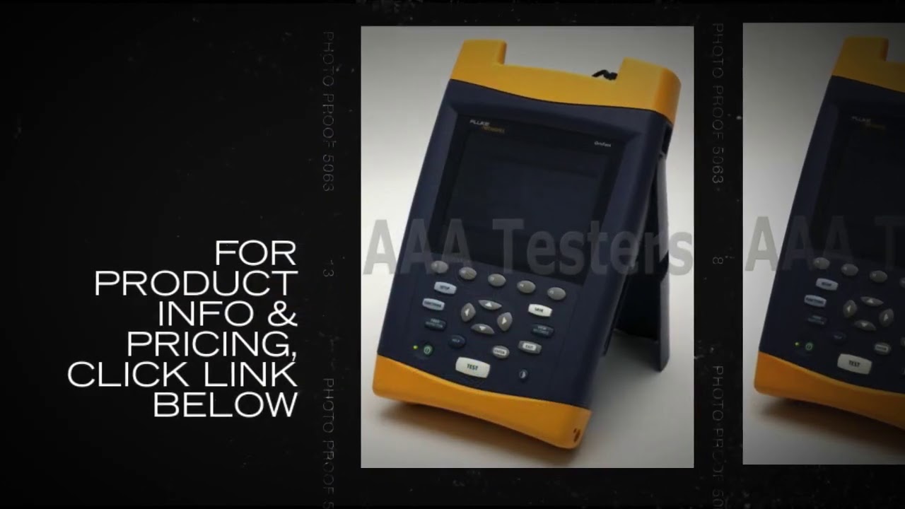 Fluke Networks OF-500 OptiFiber SM OTDR OFTM-5730 - YouTube
