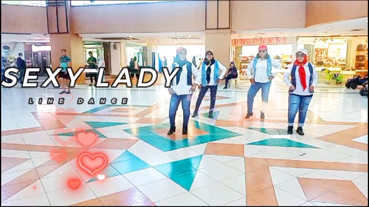 Sexy Lady Line Dance // Demo by Saturday Class - YouTube