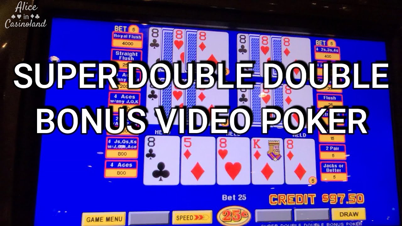 Video Poker - Super Double Double Bonus Video Poker Fun in Las Vegas ...