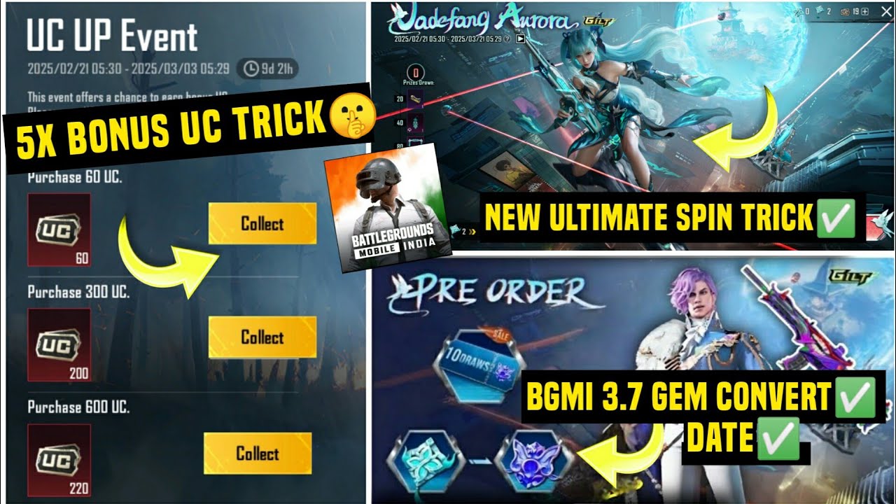 BGMI NEW UC UP EVENT / BGMI NEW ULTIMATE SET CRATE OPENING TRICK/ BGMI ...