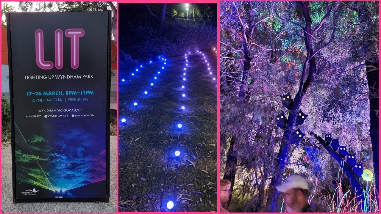 Experiencing the Laser Lights Show | LIT 2023 Wyndham Park Werribee ...