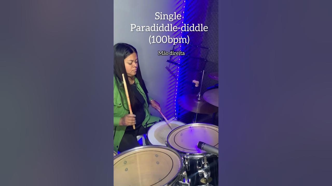 Paradiddle-diddle (100 bpm) #paradiddlediddle #paradiddle #rudimentos #batera #bateragospel # ...