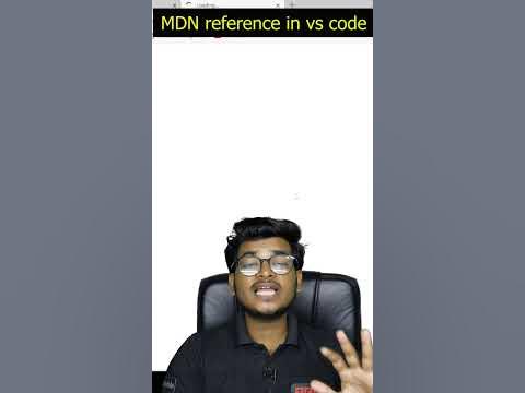 what is MDN reference in vs code | vs code | visual studio code | Deepak sir - YouTube