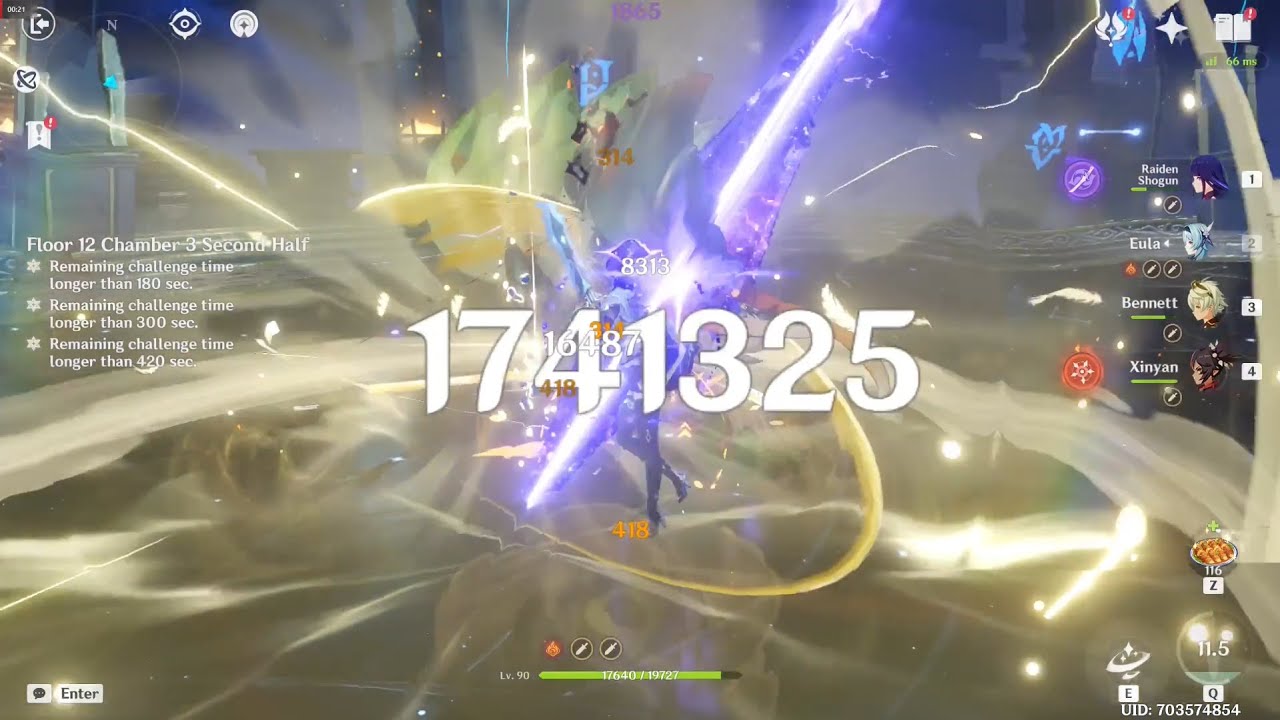 C6R1 Eula 1 Shotting the Abyss Chicken - YouTube
