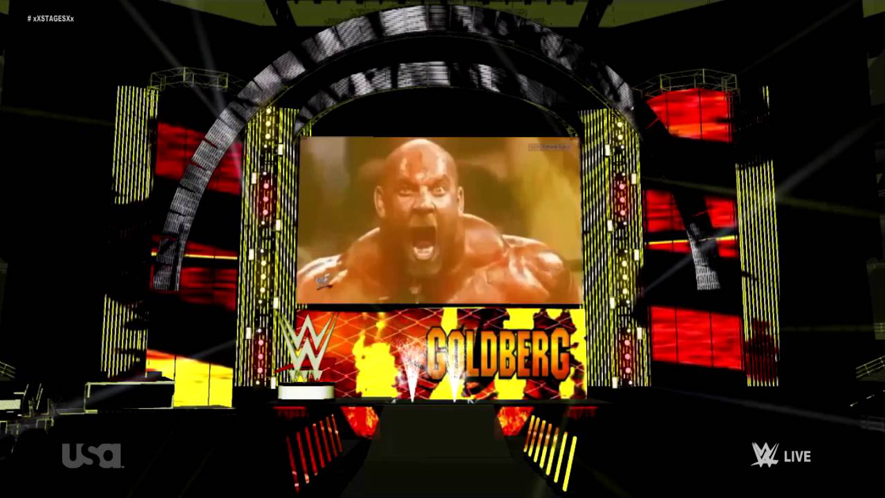 WWE Raw Stage Goldberg 2016 - YouTube