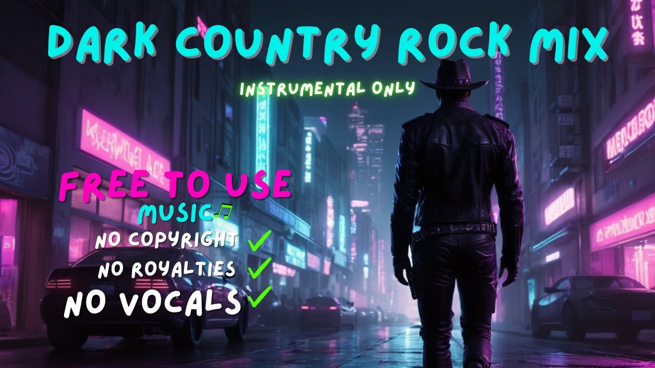 Dark Country Rock Instrumental | Gritty Western Vibes | Royalty-Free ...