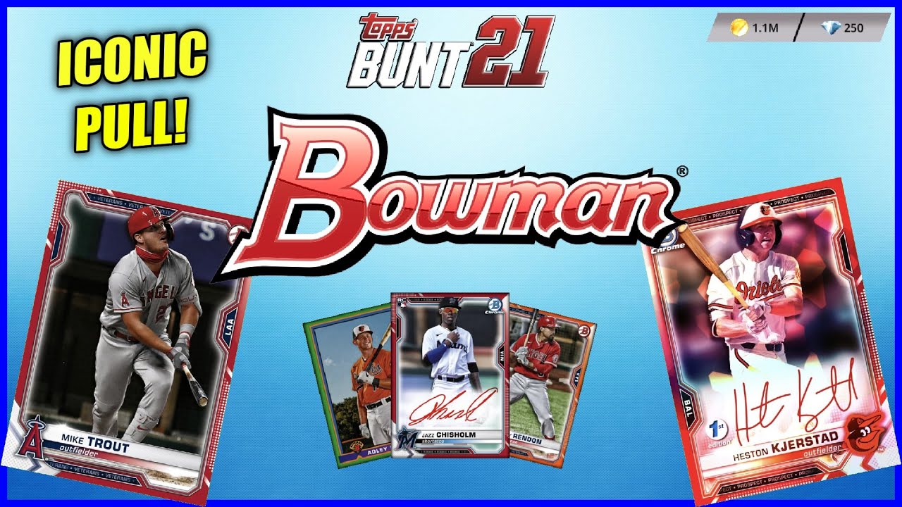 Topps Bunt: BOWMAN IS BACK! HUGE ICONIC PULL!!! 100+ Packs! - Topps ...