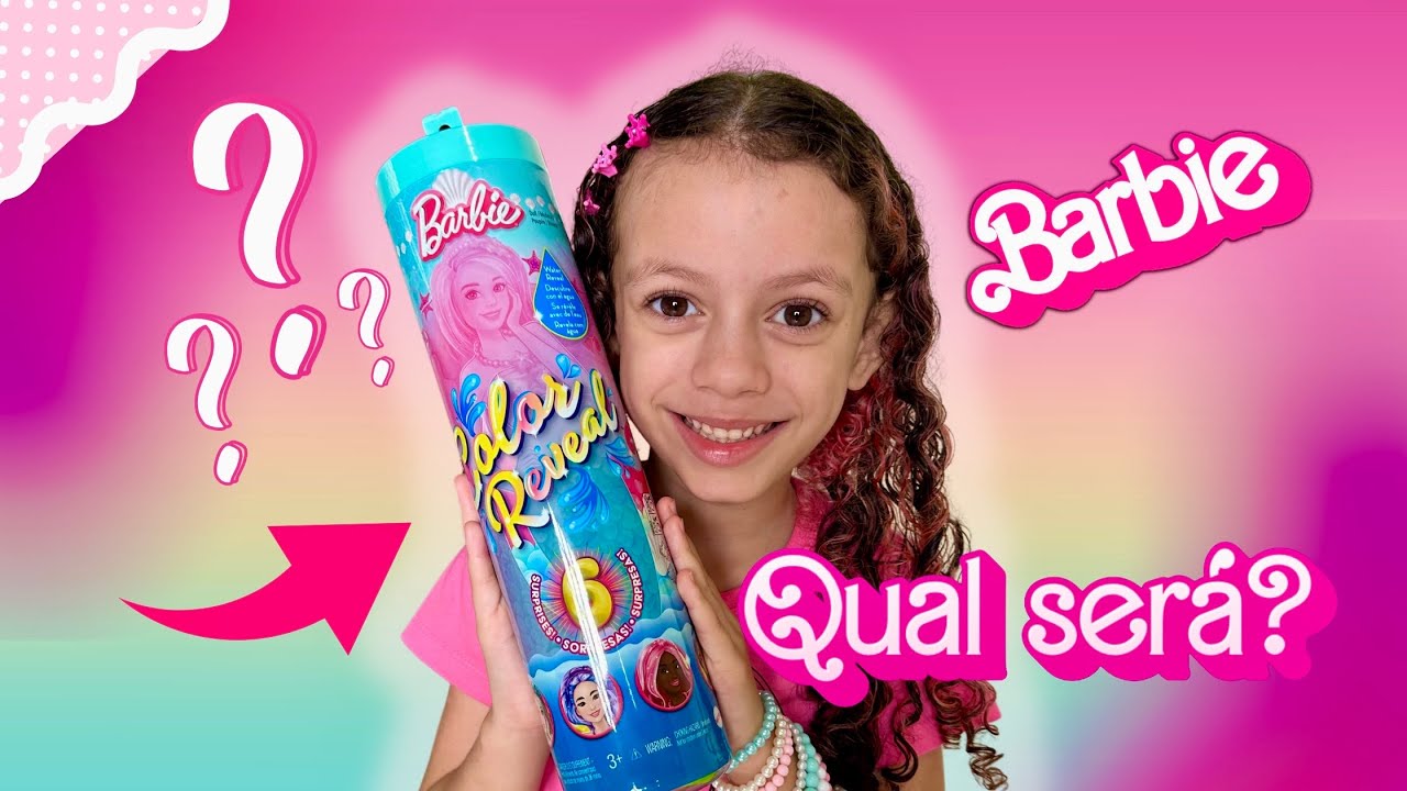 MAJÚ GANHOU UMA BARBIE NOVA | BARBIE COLOR REVEAL - YouTube