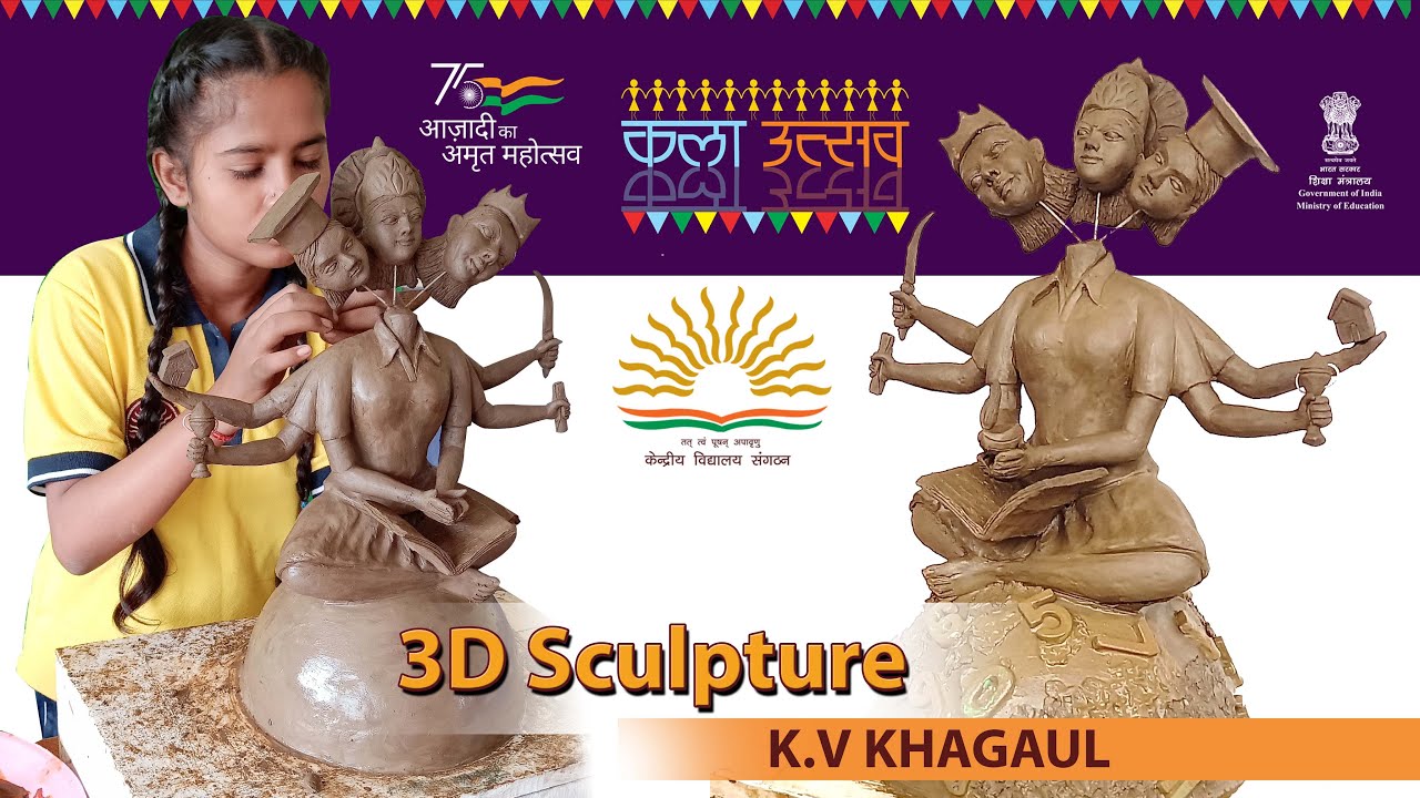 Kala Utsav 3D Sculpture 2021 @tayanemehdi #3dsculpture #kvs #kvs2021 ...