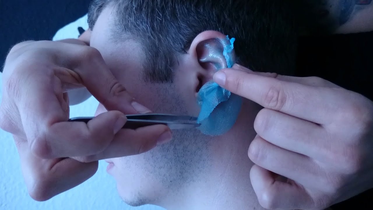 ASMR Real Person EAR Peel Off Mask - YouTube