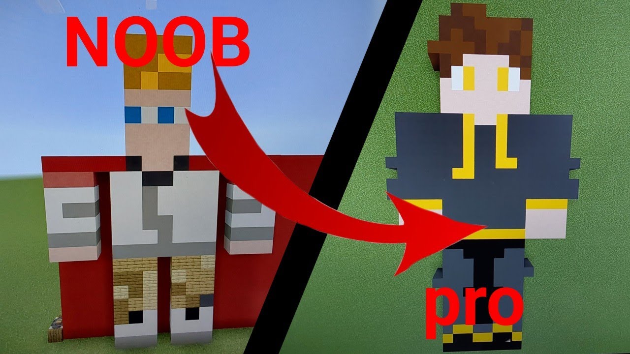 Minecraft build battle: pt.1 favorite Minecraft youtuber - YouTube