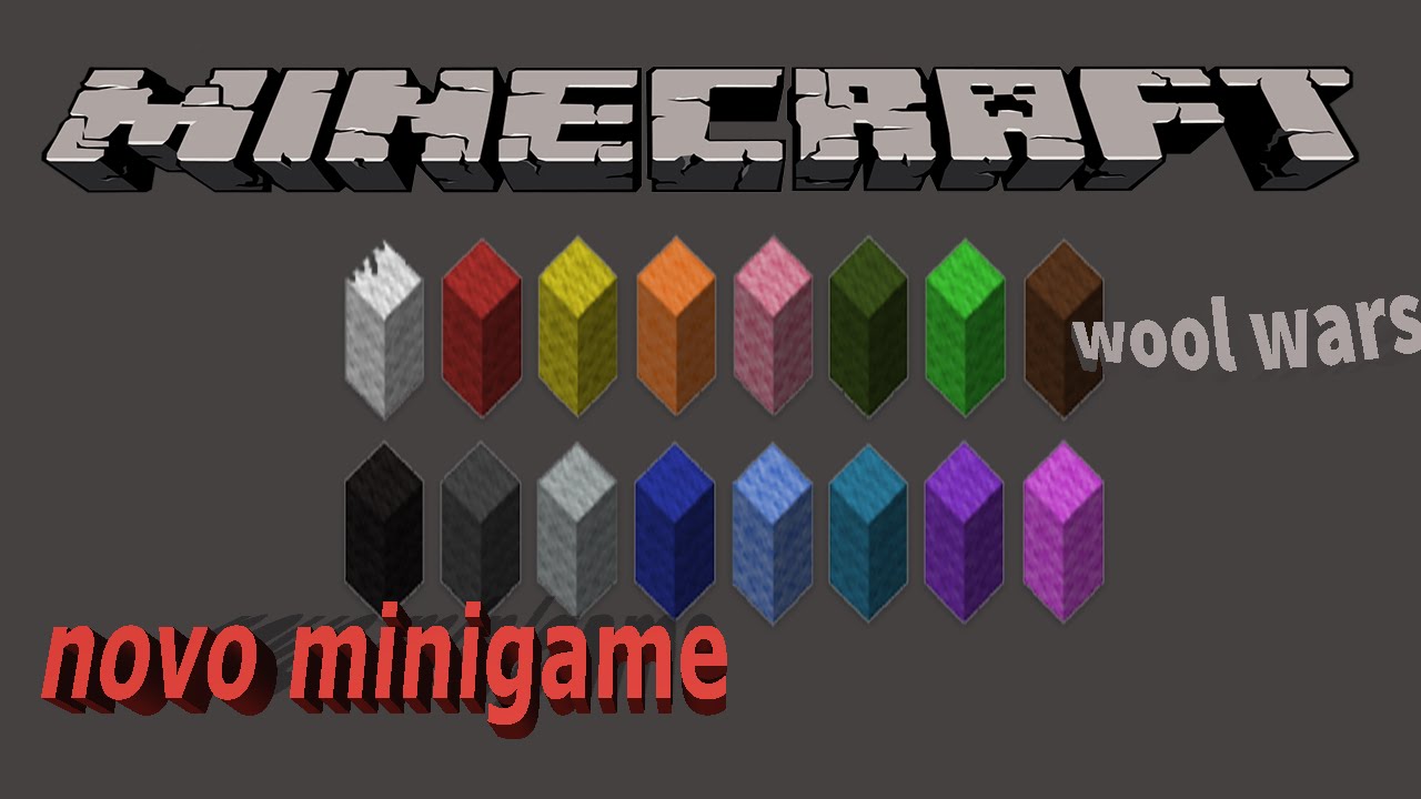 Minecraft- novo minigame wool wars - YouTube