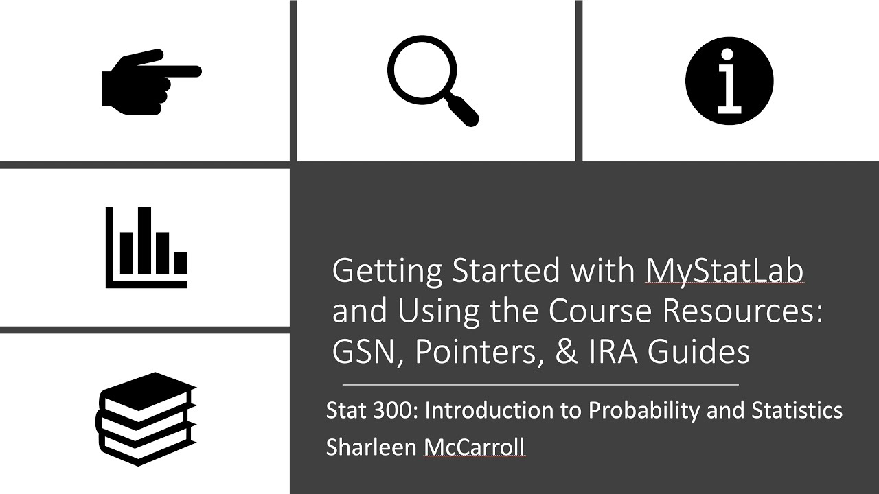 Getting Started with MyStatLab and using the Course Resources - YouTube
