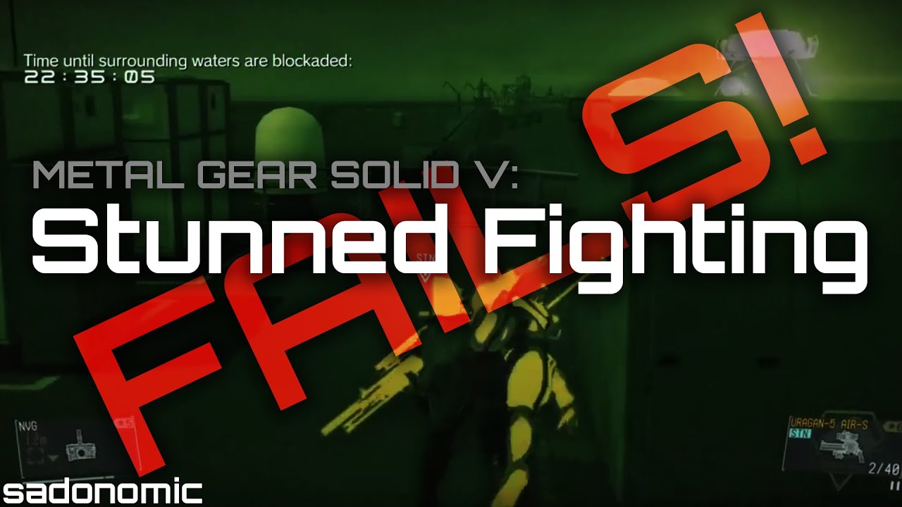 Metal Gear Solid V: Fails! - Stunned Fighting - YouTube