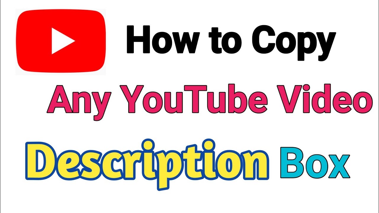 How To Copy Youtube Description Box How To Copy Any Text 2020 Bh How To Copy Youtube Description Box How To Copy Any Text 2020 Bh