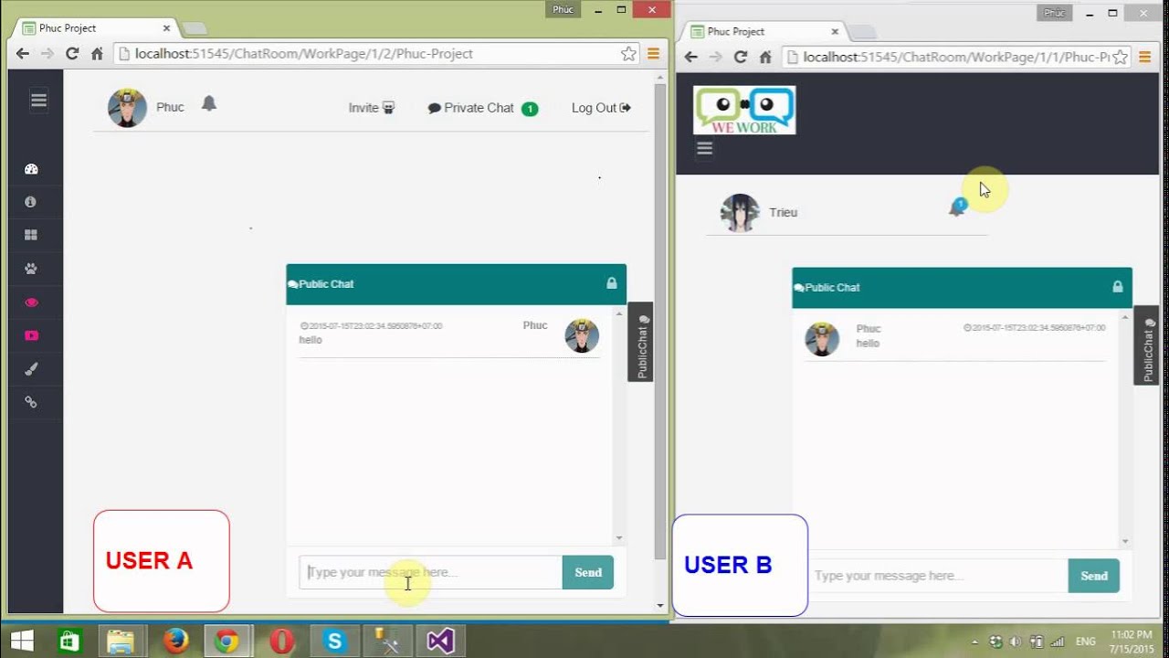 Demo 8 Signalr Chat Youtube