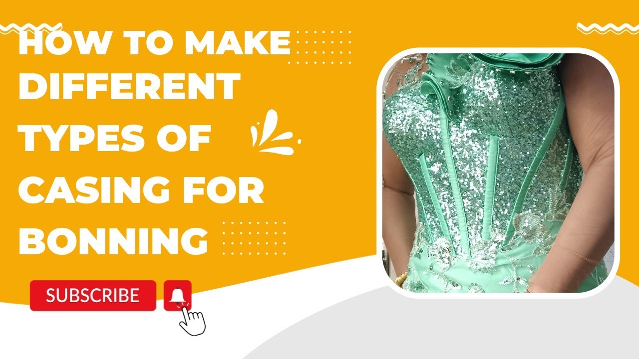 Corset: How To Create Different Types of Casing for Boning - YouTube