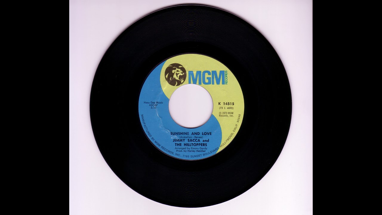 Sunshine And Love - Jimmy Sacca and The Hilltoppers - YouTube