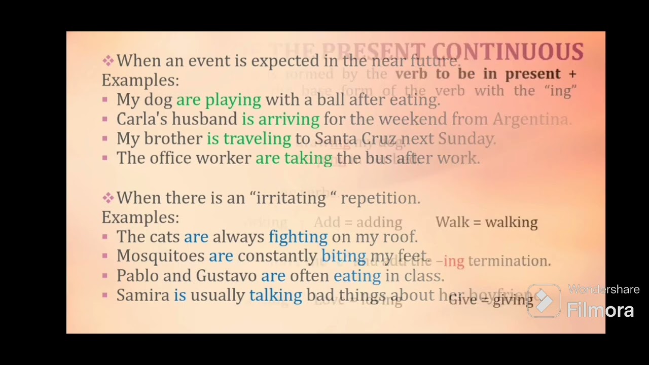 Present Continuous - YouTube