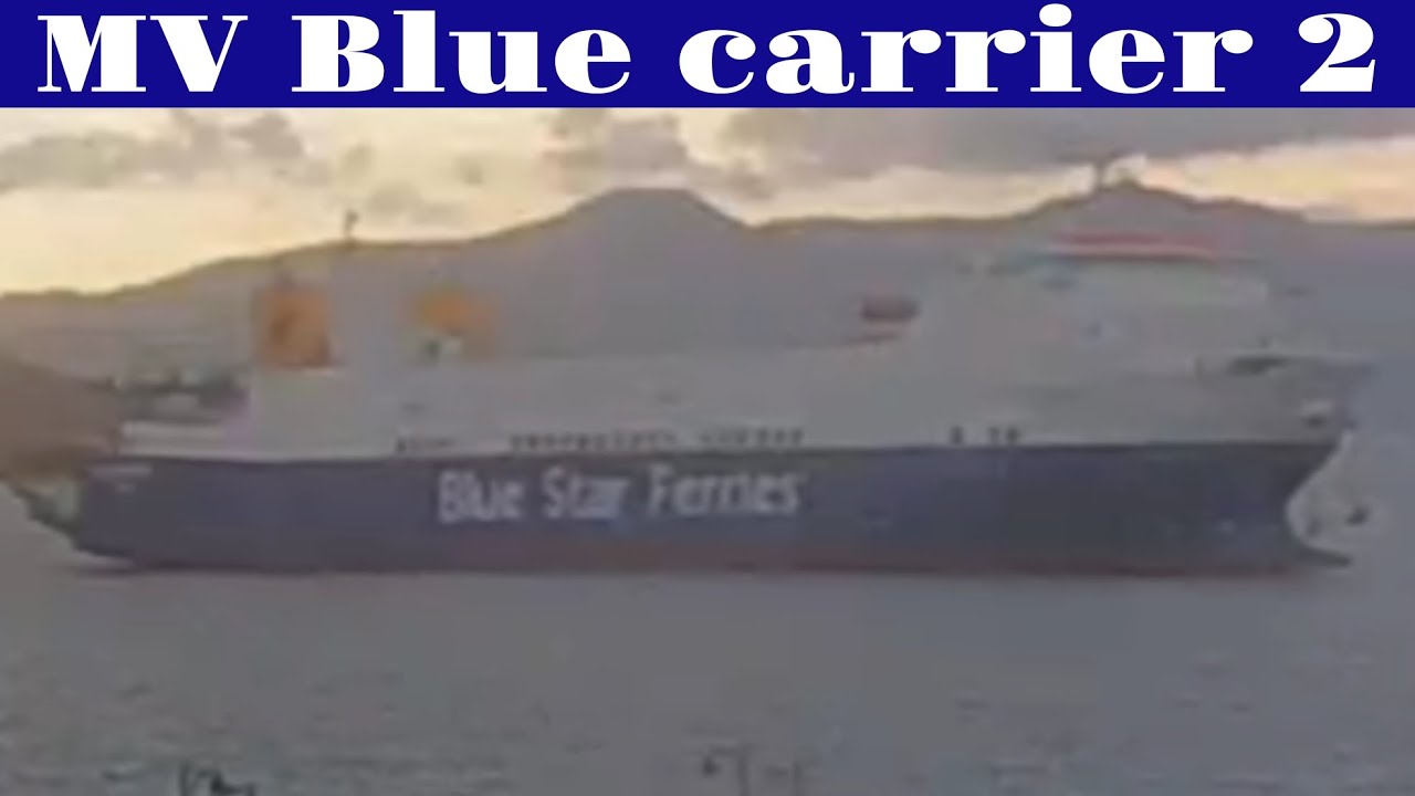 Blue star ferries: MV Blue carrier 2 arriving to Naxos - YouTube