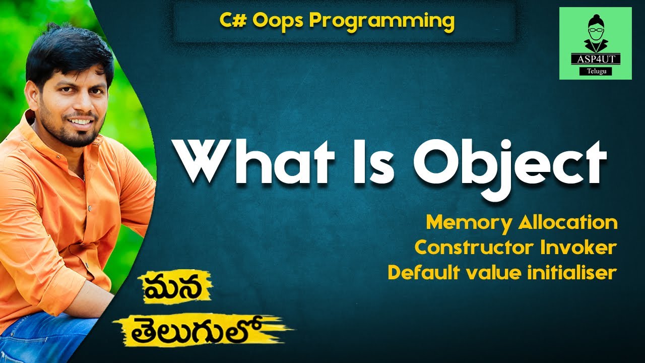 What is Object Explained in Telugu | Telugu | Oop's Programming | #asp4ut - YouTube