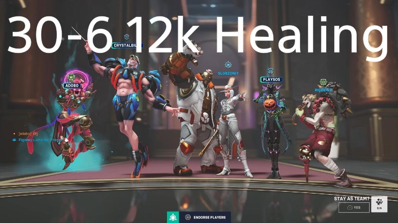 Overwatch 2 S15 Ranked Support Moira 30-6 12k Healing - YouTube