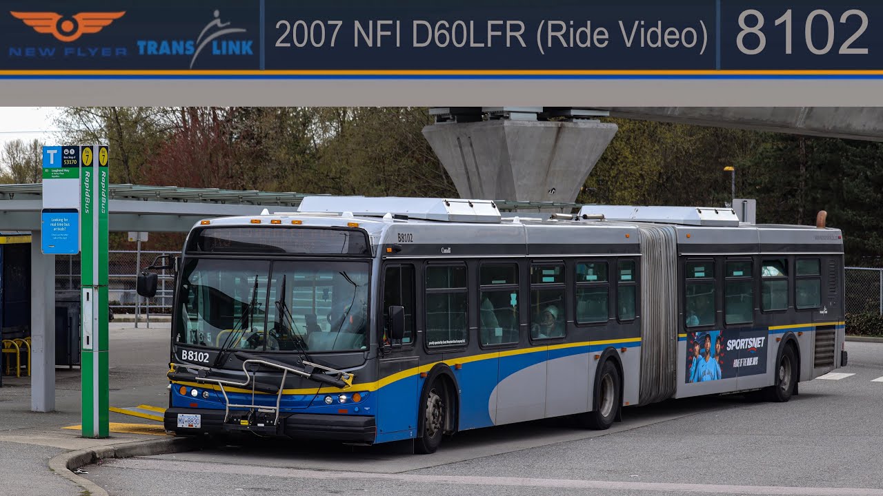 TransLink 2007 NFI D60LFR /8102/ route R3 (Ride Video) - YouTube