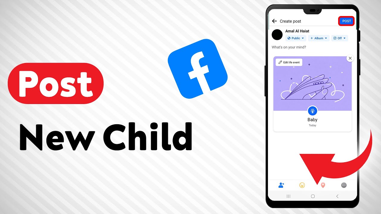 How To Post A New Child On Facebook - Full Guide - YouTube