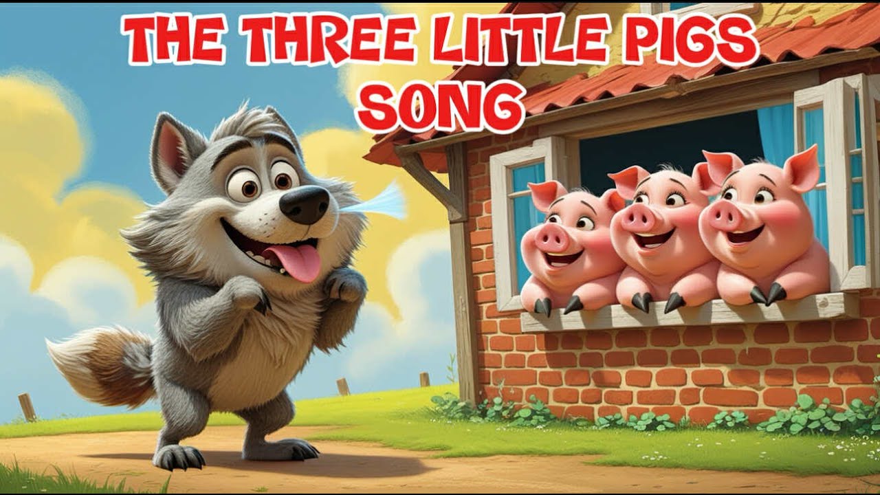The Three Little Pigs Song | Fun Fairy Tale Nursery Rhyme for Kids ...