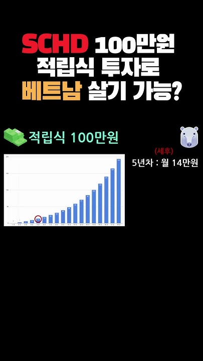 SCHD 100만원 적립식 투자 베트남 살기 가능할까? - YouTube