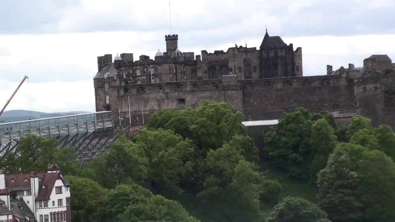 Edinburgh view from tower - YouTube