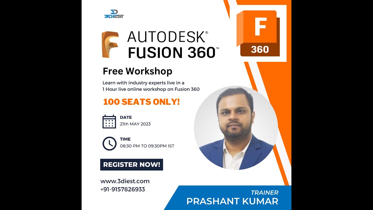 Autodesk Fusion 360 Free Workshop Youtube