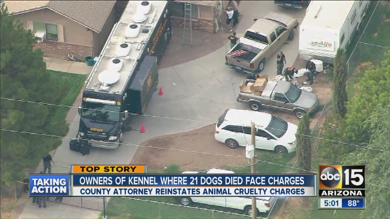 Owners in Gilbert dog deaths case re-indicted in cruelty charges - YouTube