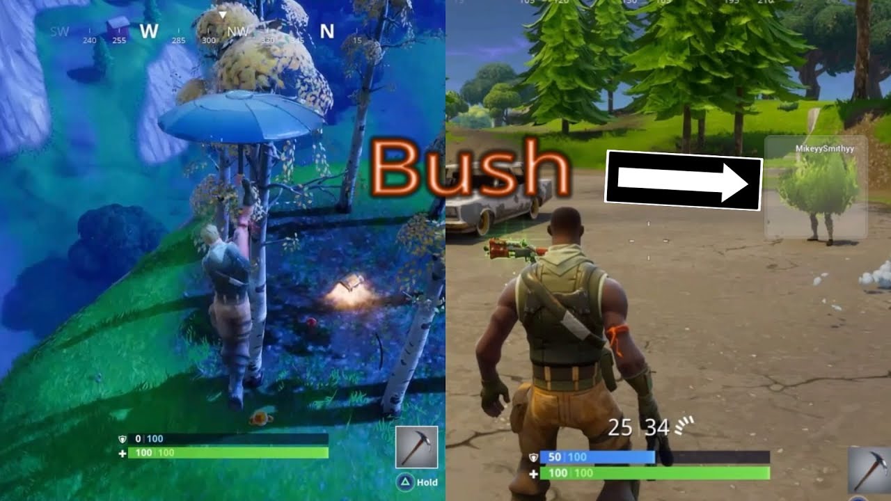 LEGENDARY BUSH LOCATION - Fortnite Battle Royale - YouTube
