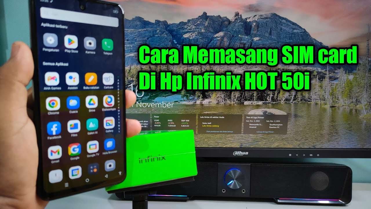 Cara Memasang SIM card Di Hp Infinix HOT 50i - YouTube