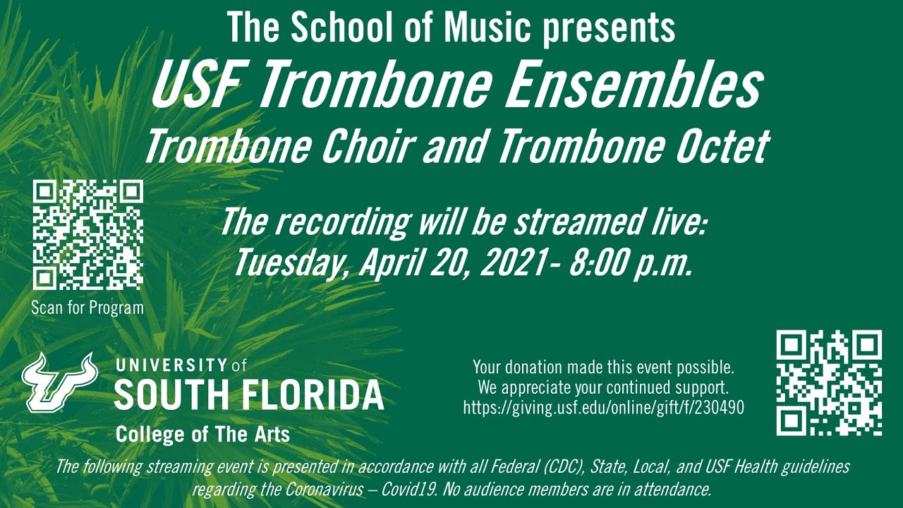 USF Trombone Ensembles: Trombone Choir & Trombone Octet