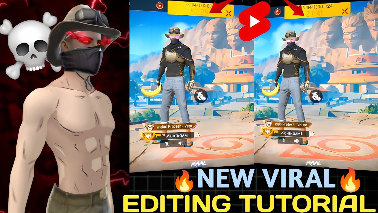 🔥How to EDITING FREE FIRE VIRAL UNIQUE SHORTS VIDEO editing tutorial ...