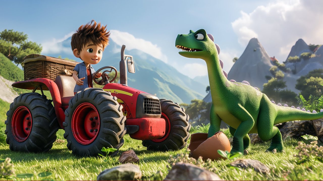 Leo's Tractor Dino Adventure A Musical Farm Tale 🚜🦕 Kids Song - YouTube