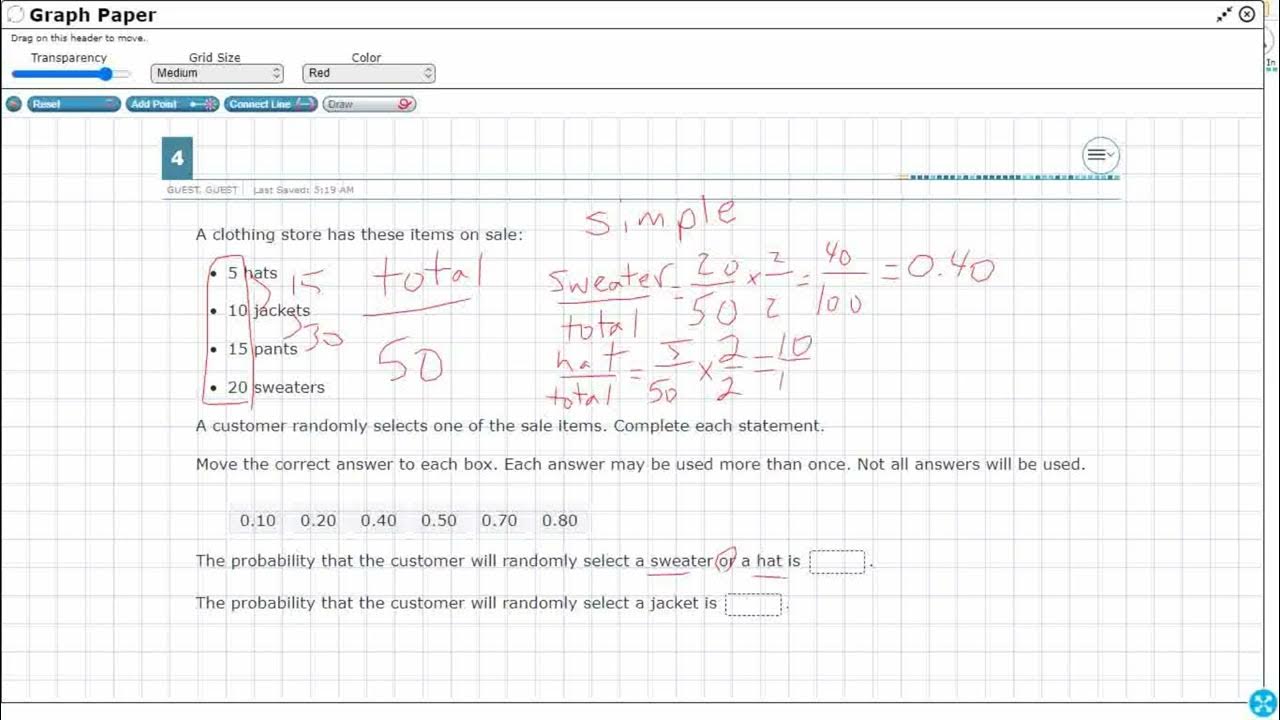 7th Grade STAAR Practice Simple and Compound Probabilities (7.6I - #13 ...