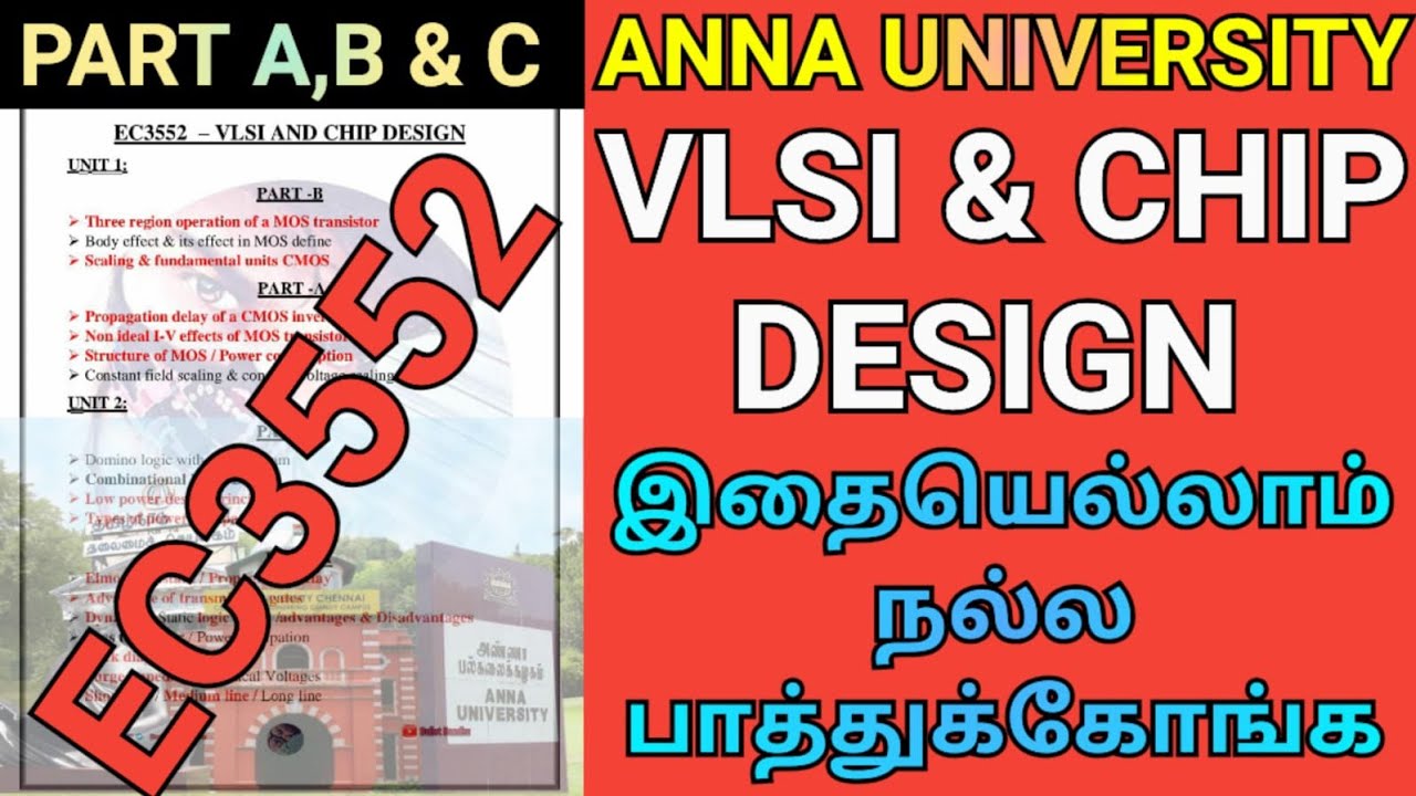 Vlsi and Chip Design Important Questions Anna University | Engineering ...