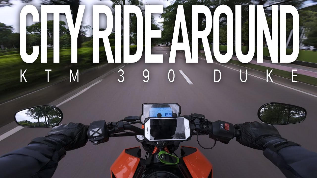 KTM 390 Duke | City Ride Around | Raw Sound | ASMR | Remus Exhaust ...