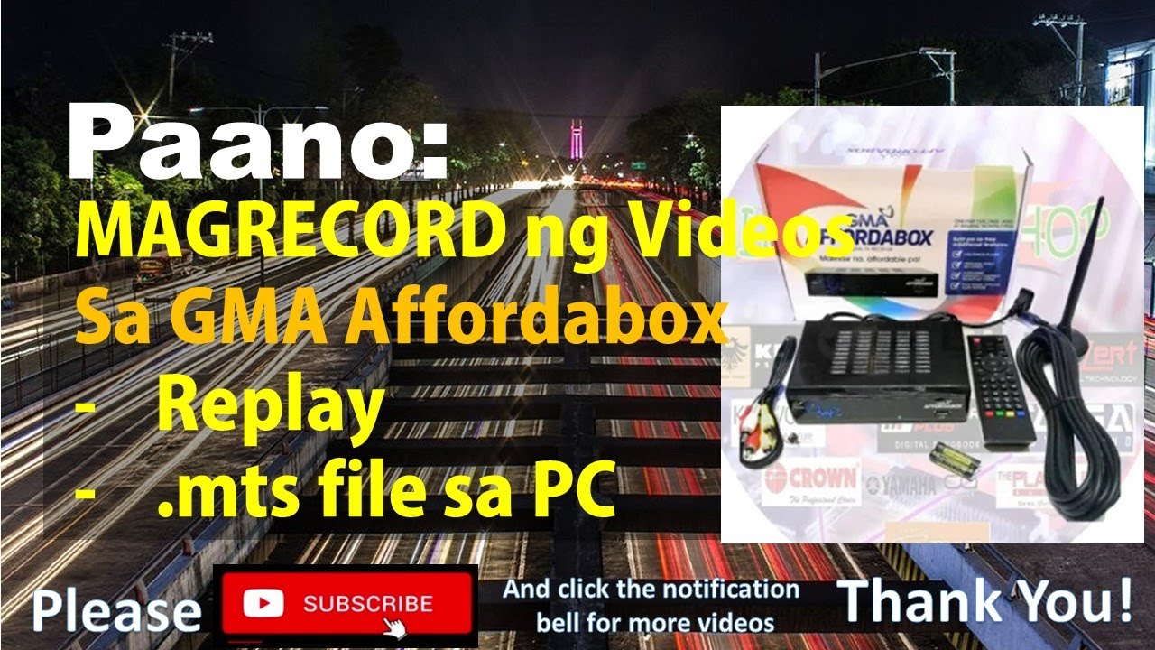 GMA Affordabox record option - YouTube