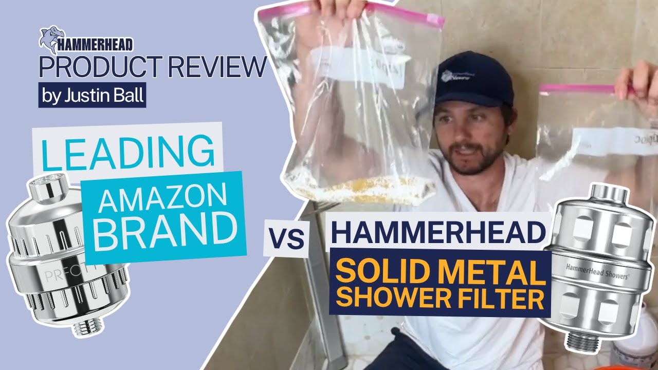 Battle of the Shower Head Filters: Leading Amazon Brand vs. HammerHead ...