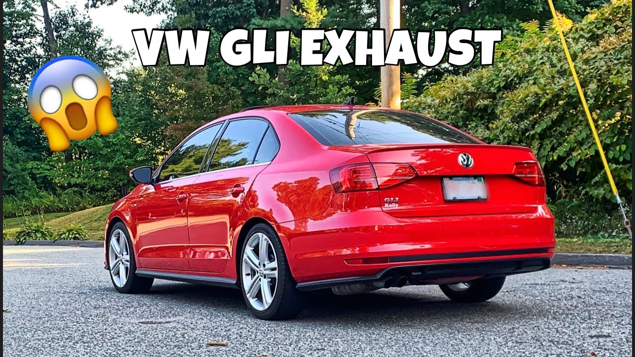 2017 VW GLI CUSTOM EXHAUST - YouTube