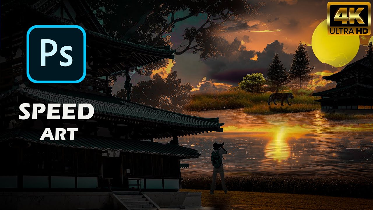 Speed Art - japanese scenery Edit Photoshop #tejaheditz #editspeedrun ...