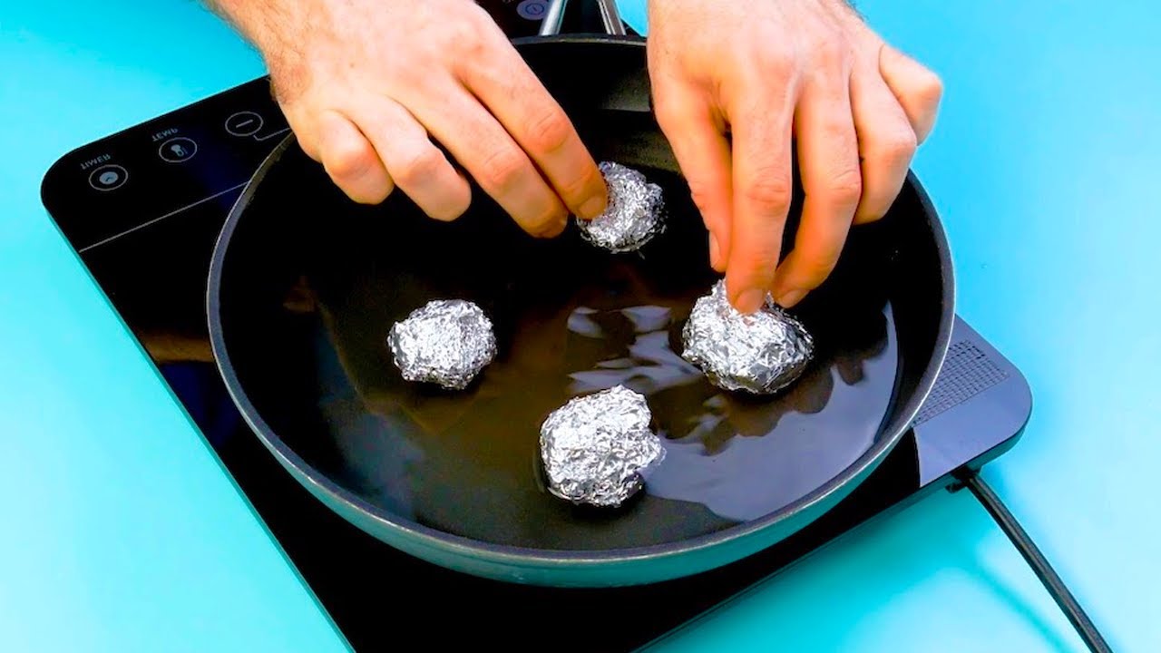 Put aluminum foil in boiling water and thank me later - YouTube