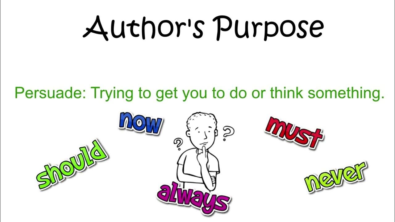 The Author's Purpose and Tone - Story Writing - YouTube