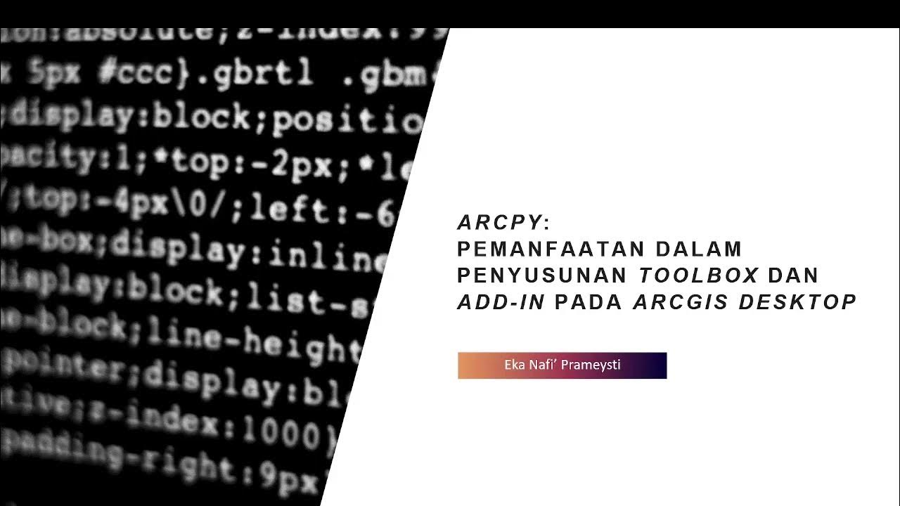 Add XY Tool dengan memanfaatkan ArcPy dalam bahasa Python.TASK 2 - YouTube