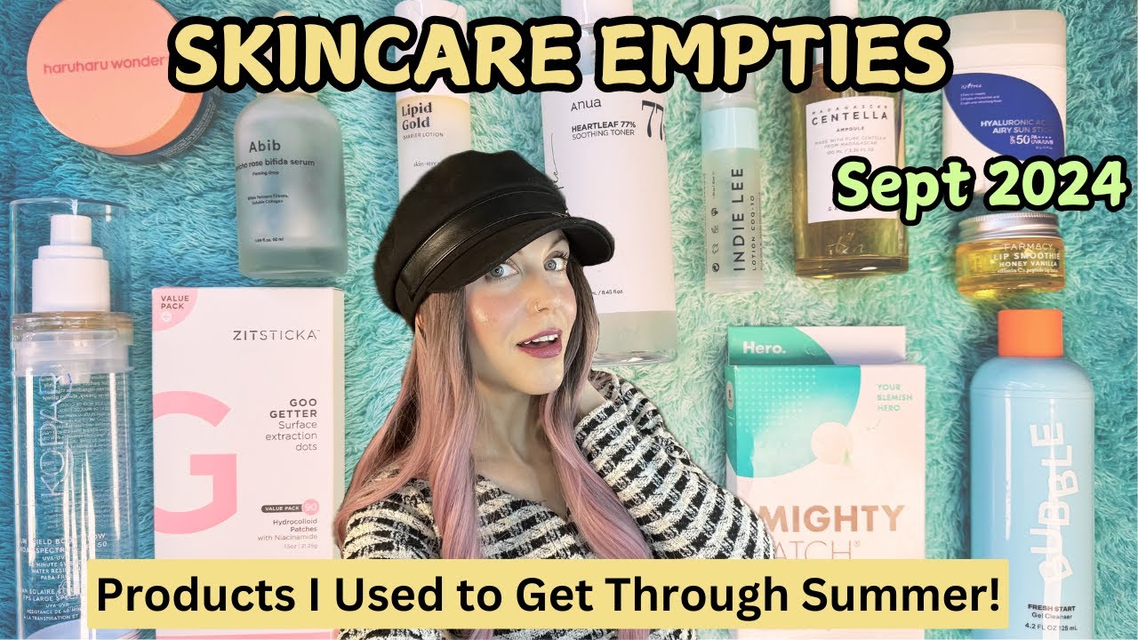 Skincare Empties to Celebrate the END of Summer! - YouTube